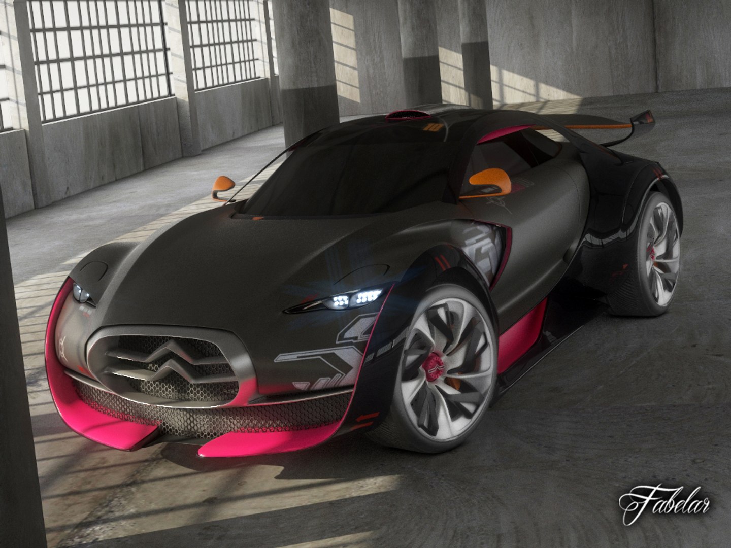 3d Model Citroen Survolt Car Concept