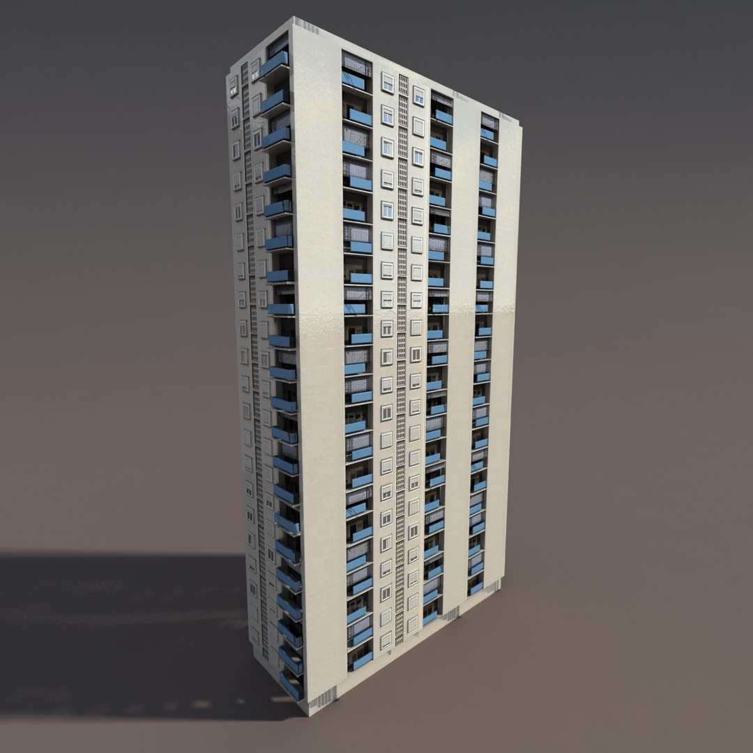 high-rise building modelled max