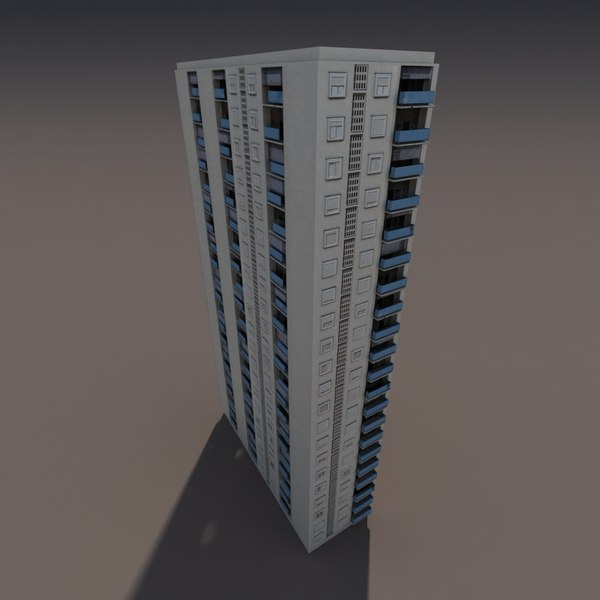 high-rise building modelled max