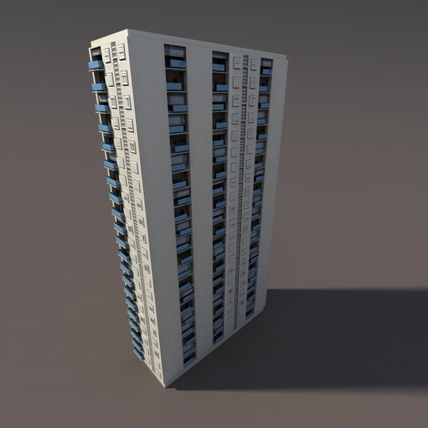 high-rise building modelled max