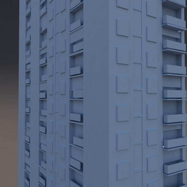 high-rise building modelled max