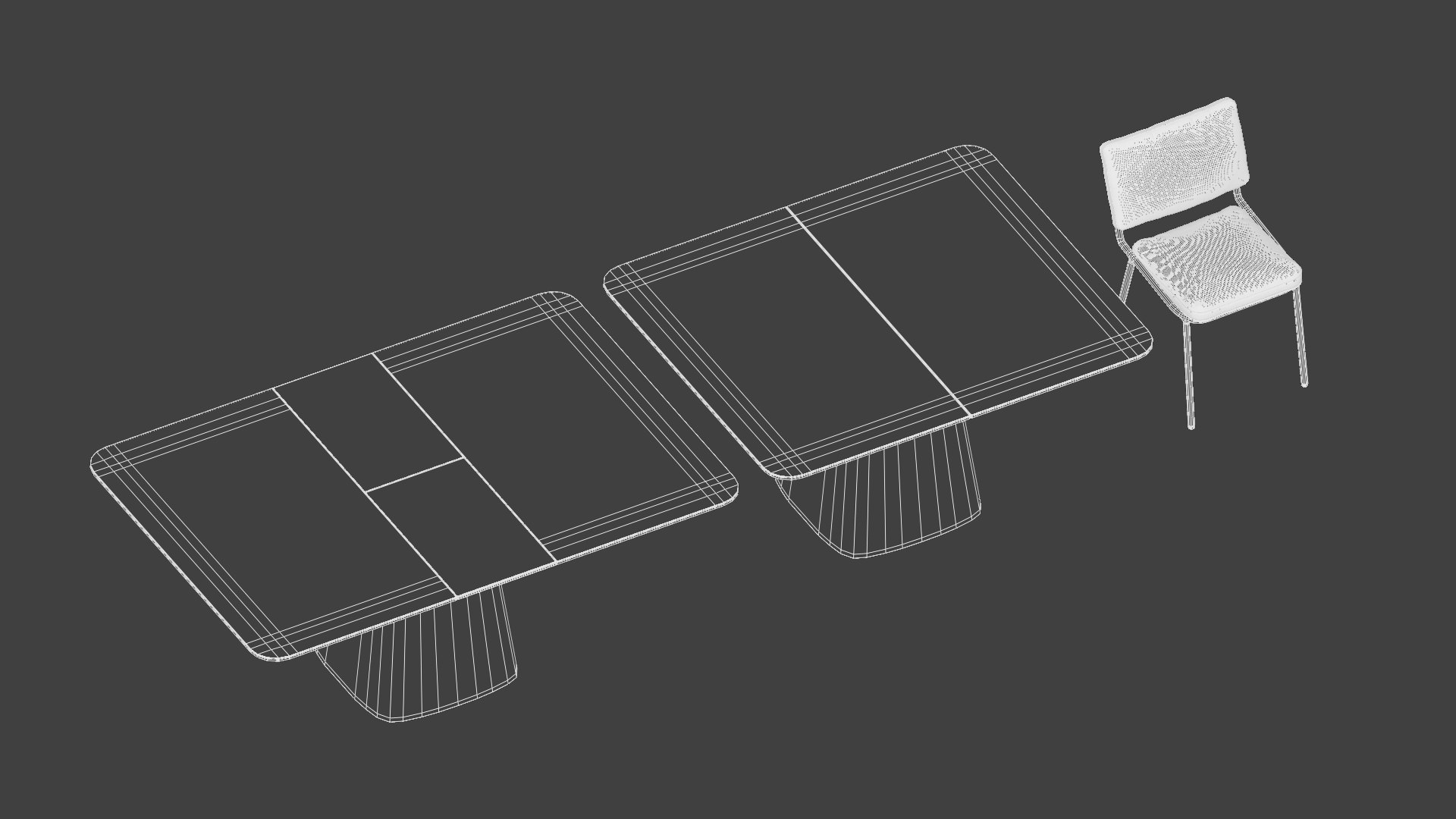 3D Table And Chair Set - TurboSquid 2187533