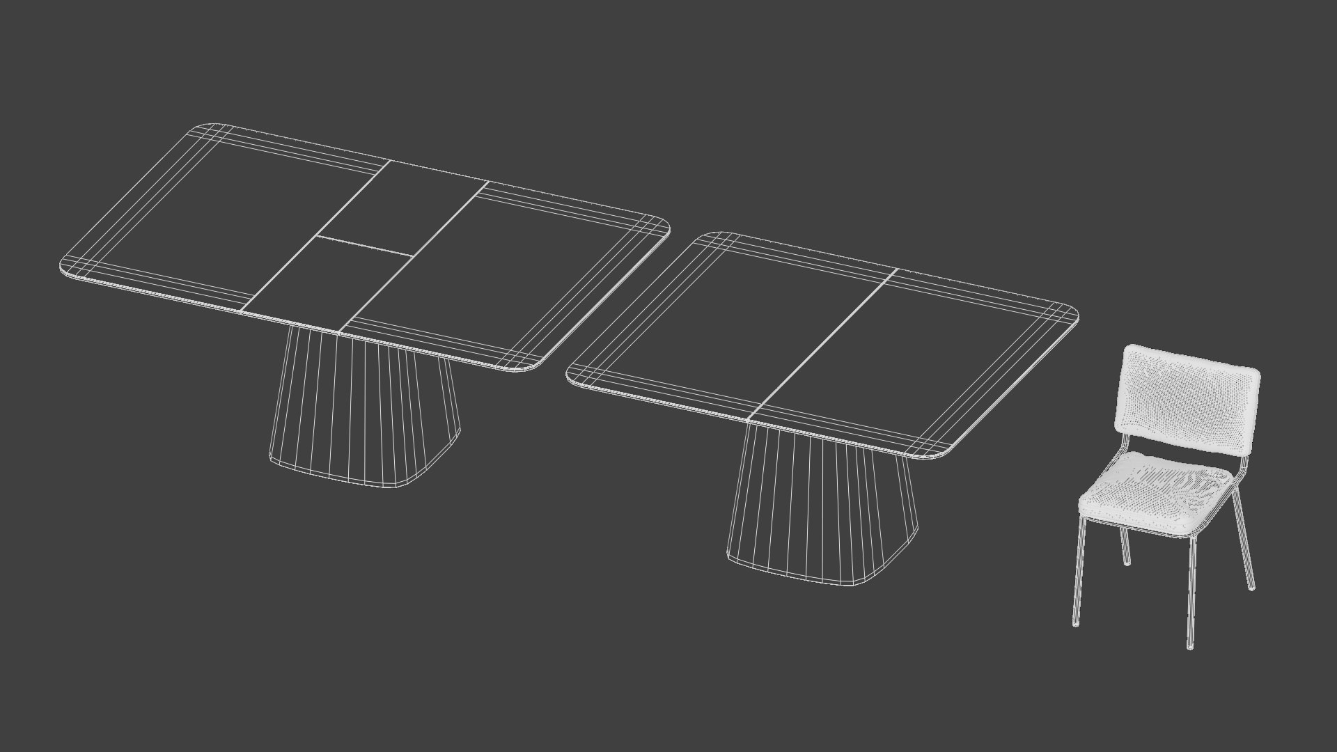 3D Table And Chair Set - TurboSquid 2187533