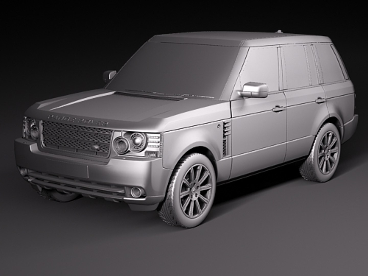 land rover range 2010 3d model