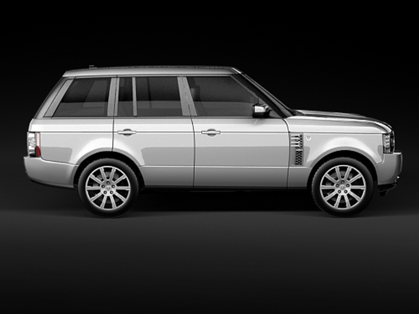 land rover range 2010 3d model