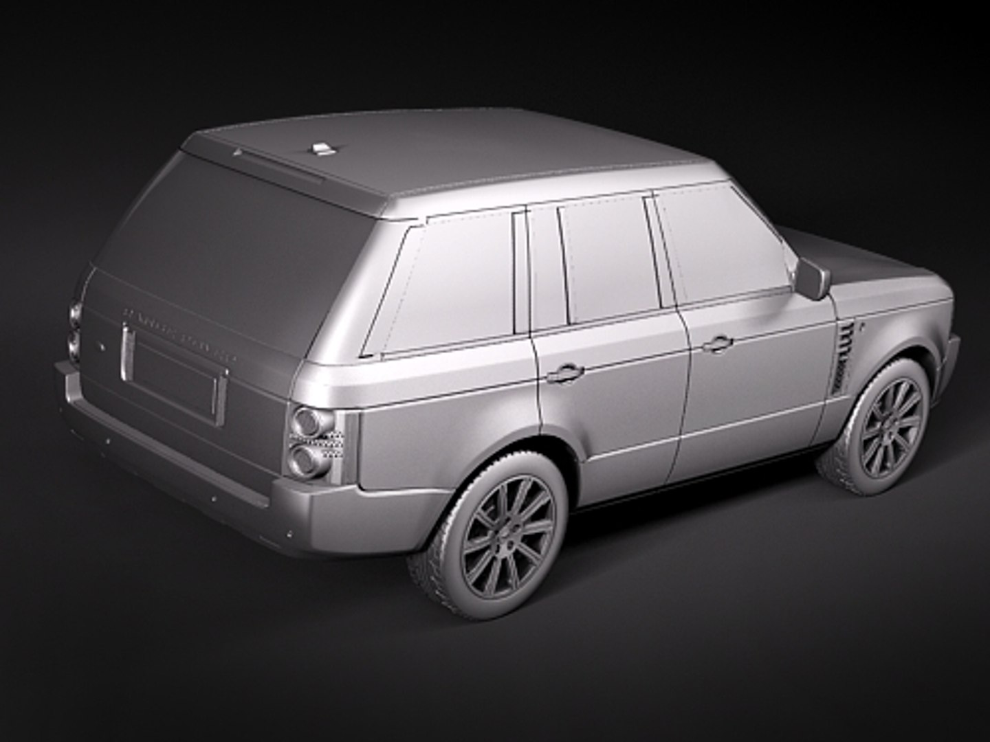 land rover range 2010 3d model