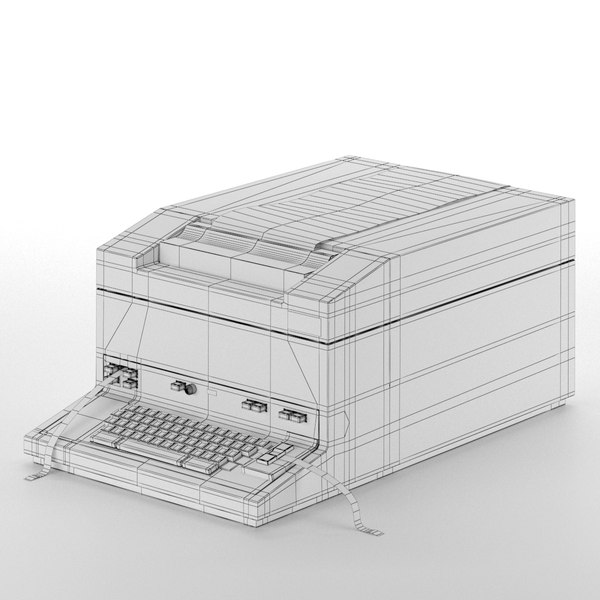 Telex machine 3D model - TurboSquid 1658520