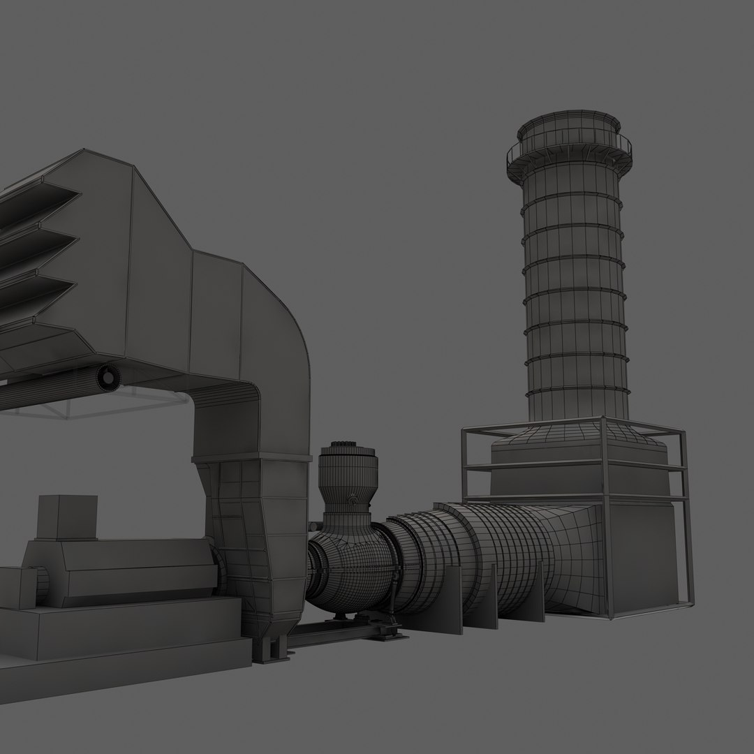 Gas Turbine 3D - TurboSquid 1345191