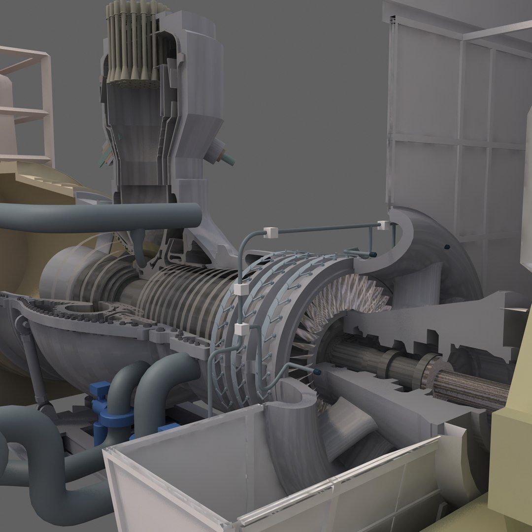 Gas Turbine 3D - TurboSquid 1345191