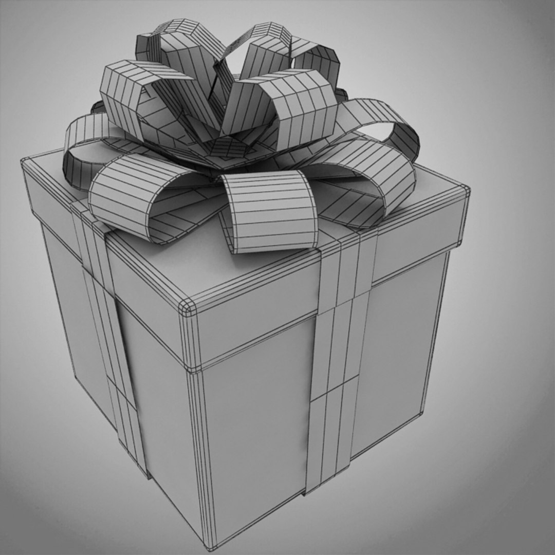 Gift Box 3d Model