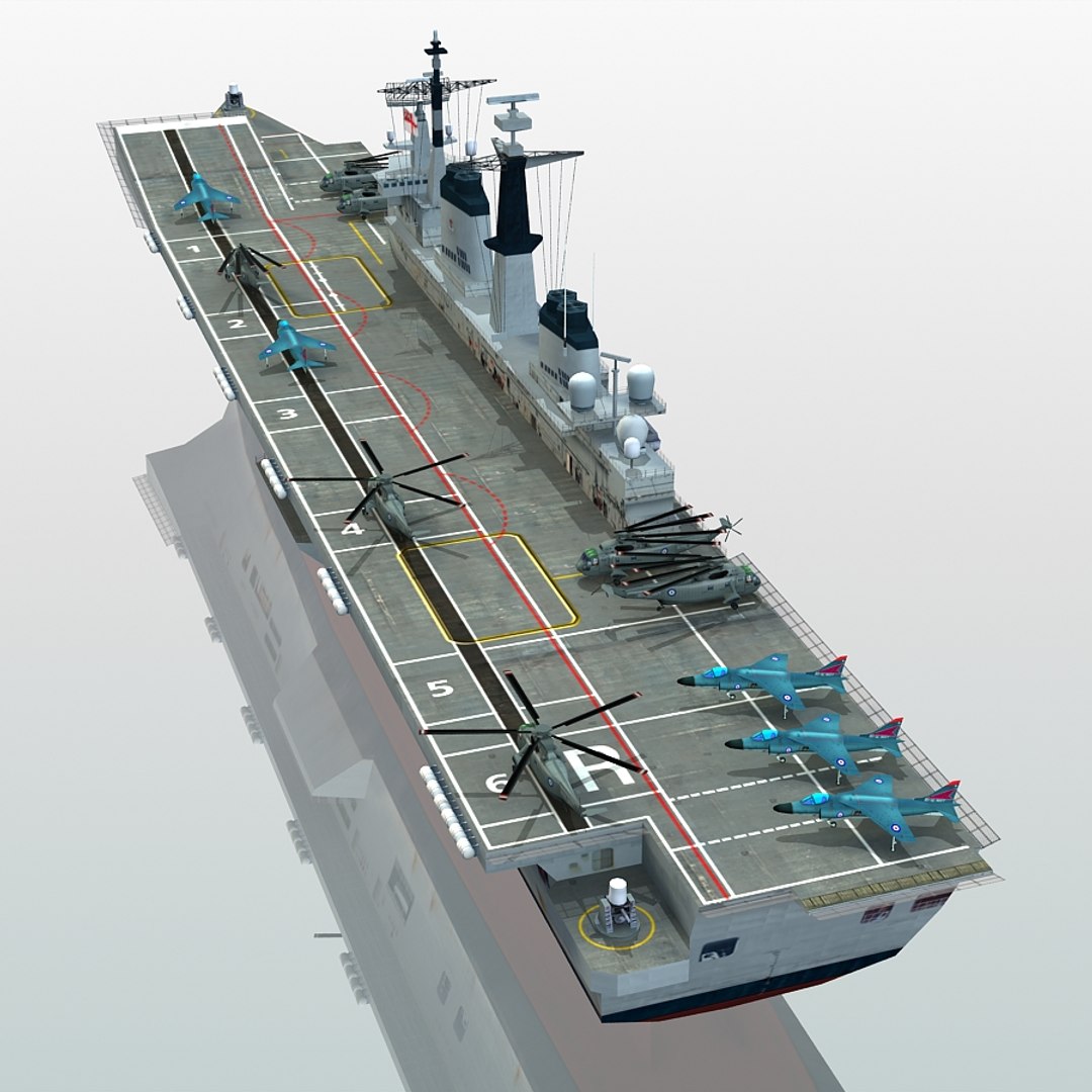 Hms Ark Royal R07 3d Max