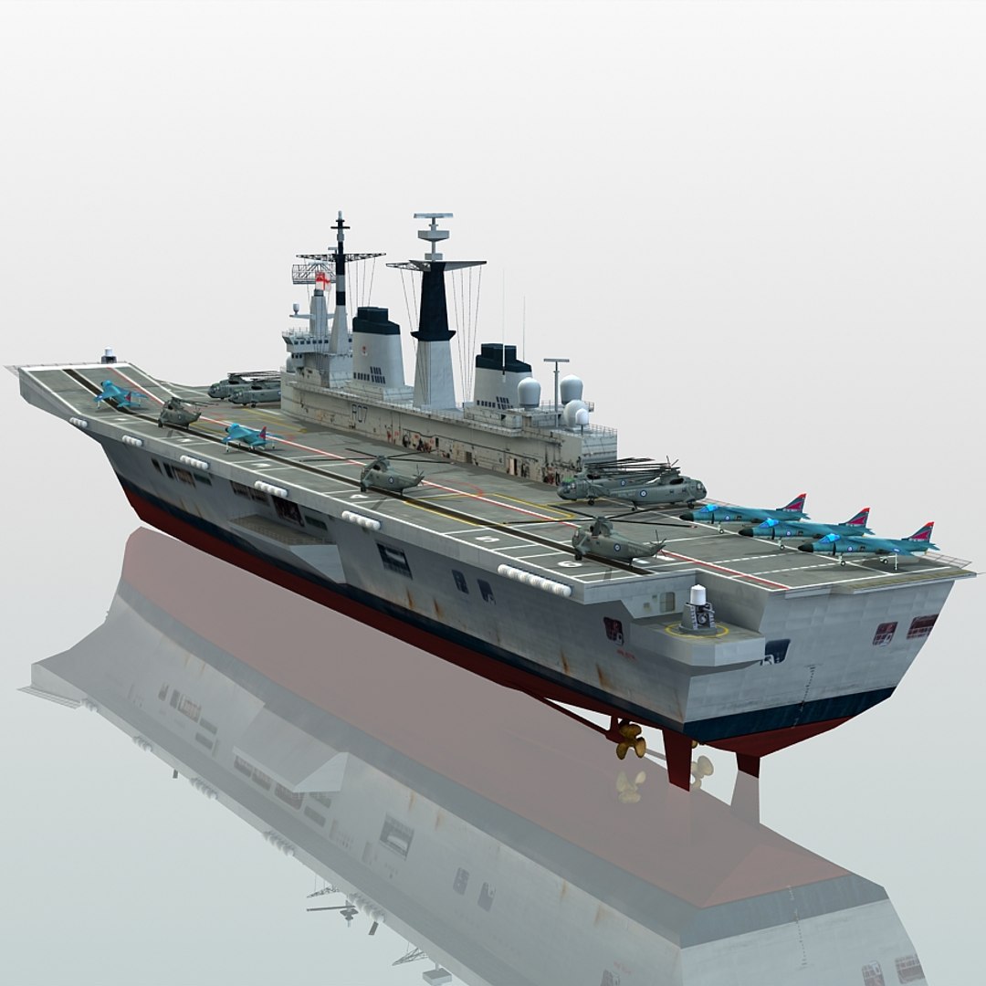 Hms Ark Royal R07 3d Max
