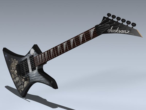 3d electric guitar kelly model