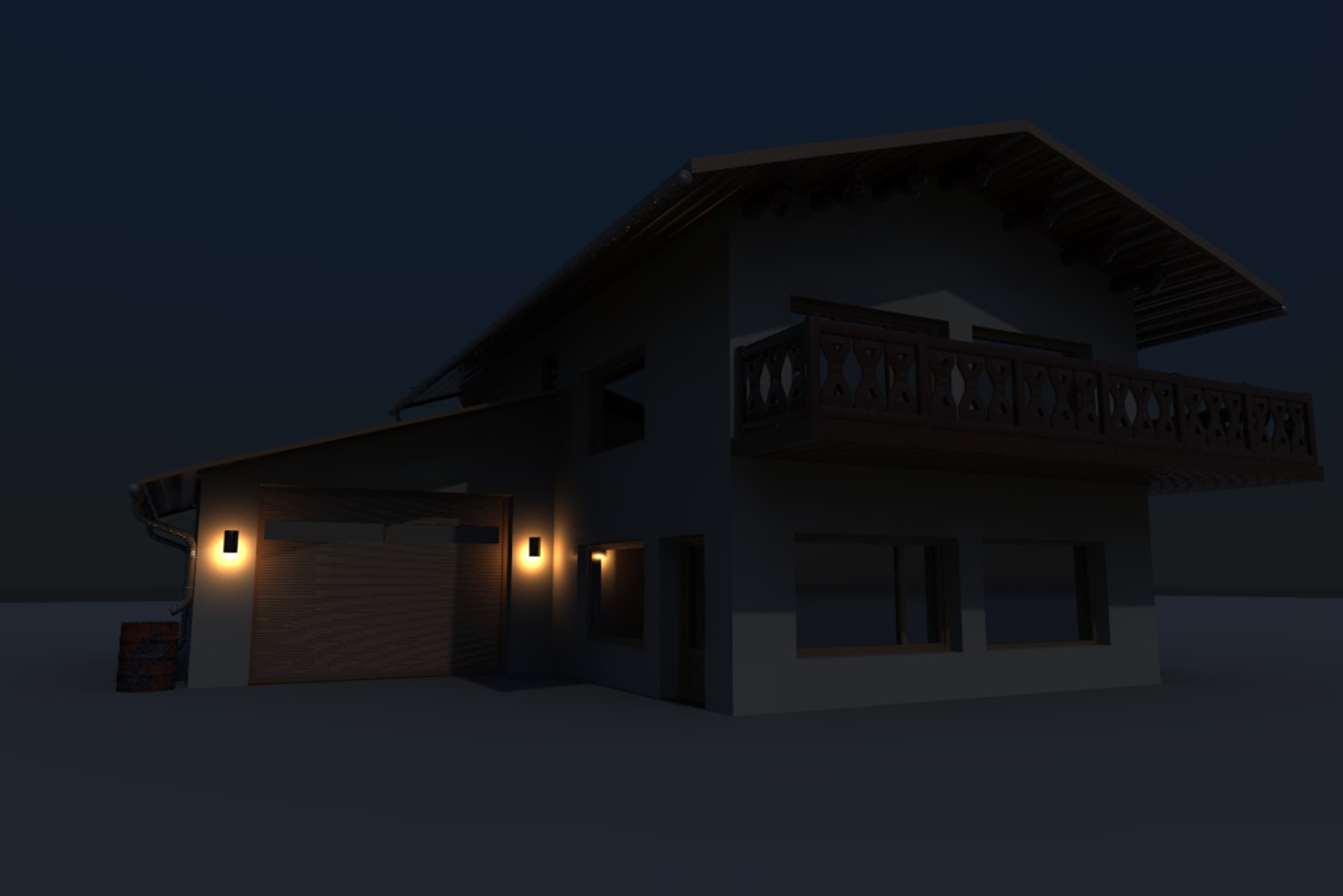 House Alpine Hq 3d Model