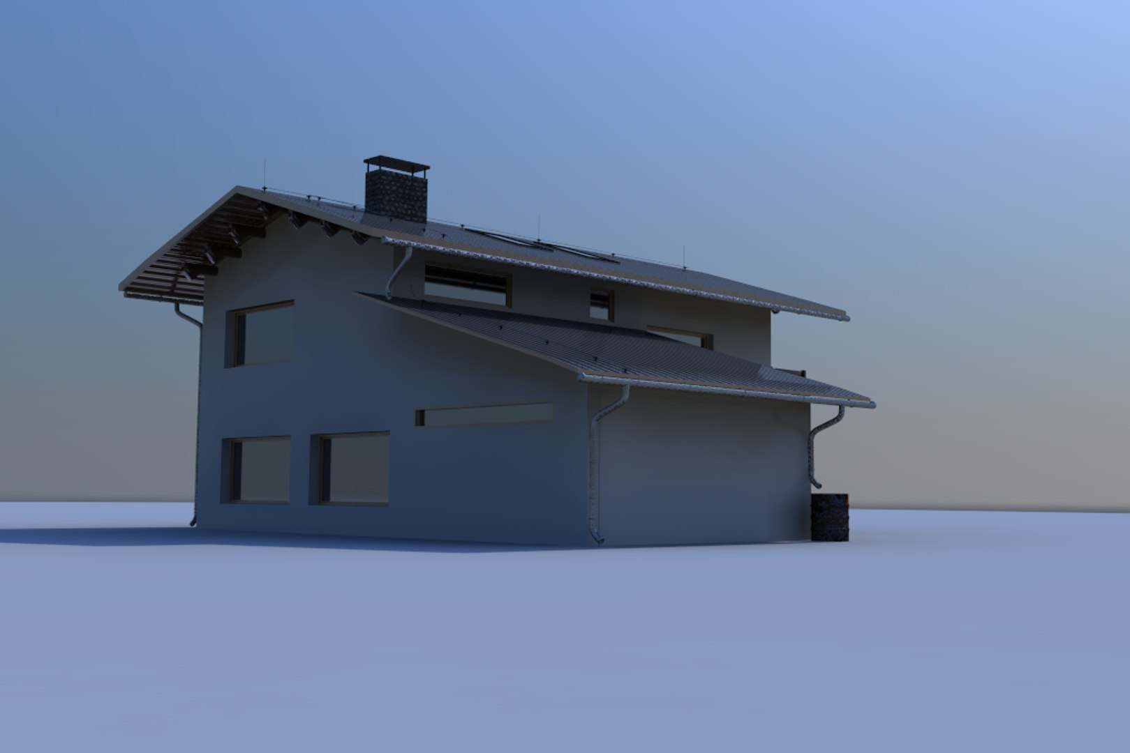 House Alpine Hq 3d Model