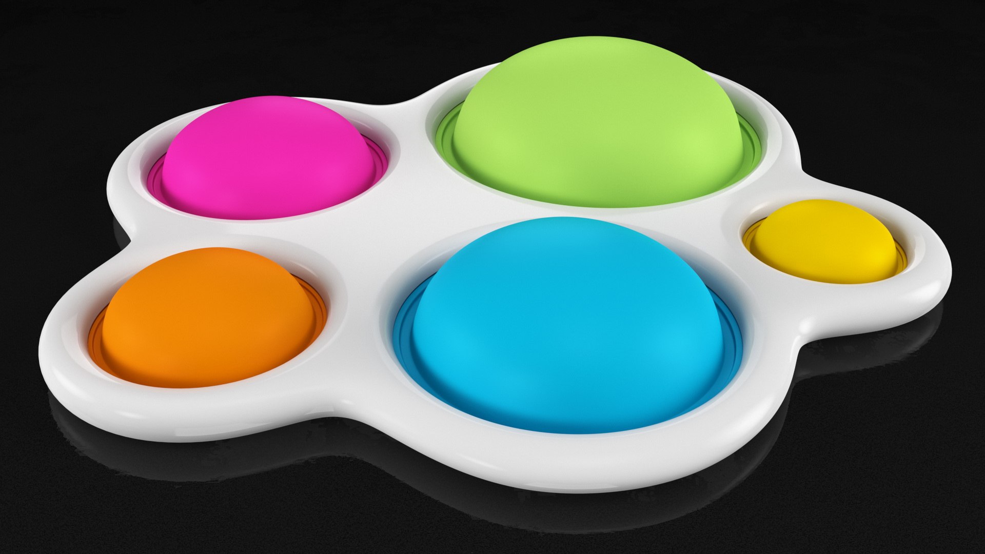 3D Simple Dimple Fidget Toy For Kids Model - TurboSquid 1781224