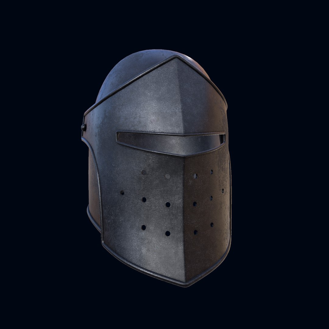 3D Knight Helmet Pbr - TurboSquid 1525287