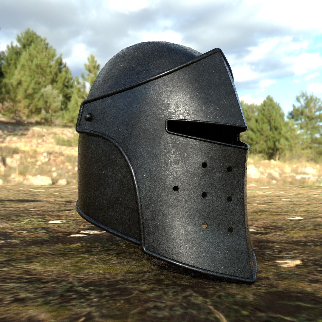 3D knight helmet pbr - TurboSquid 1525287