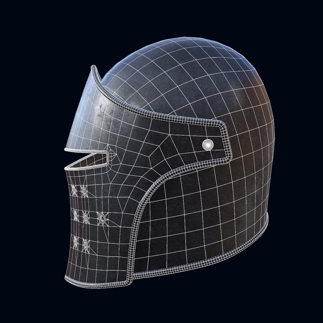 3D knight helmet pbr - TurboSquid 1525287