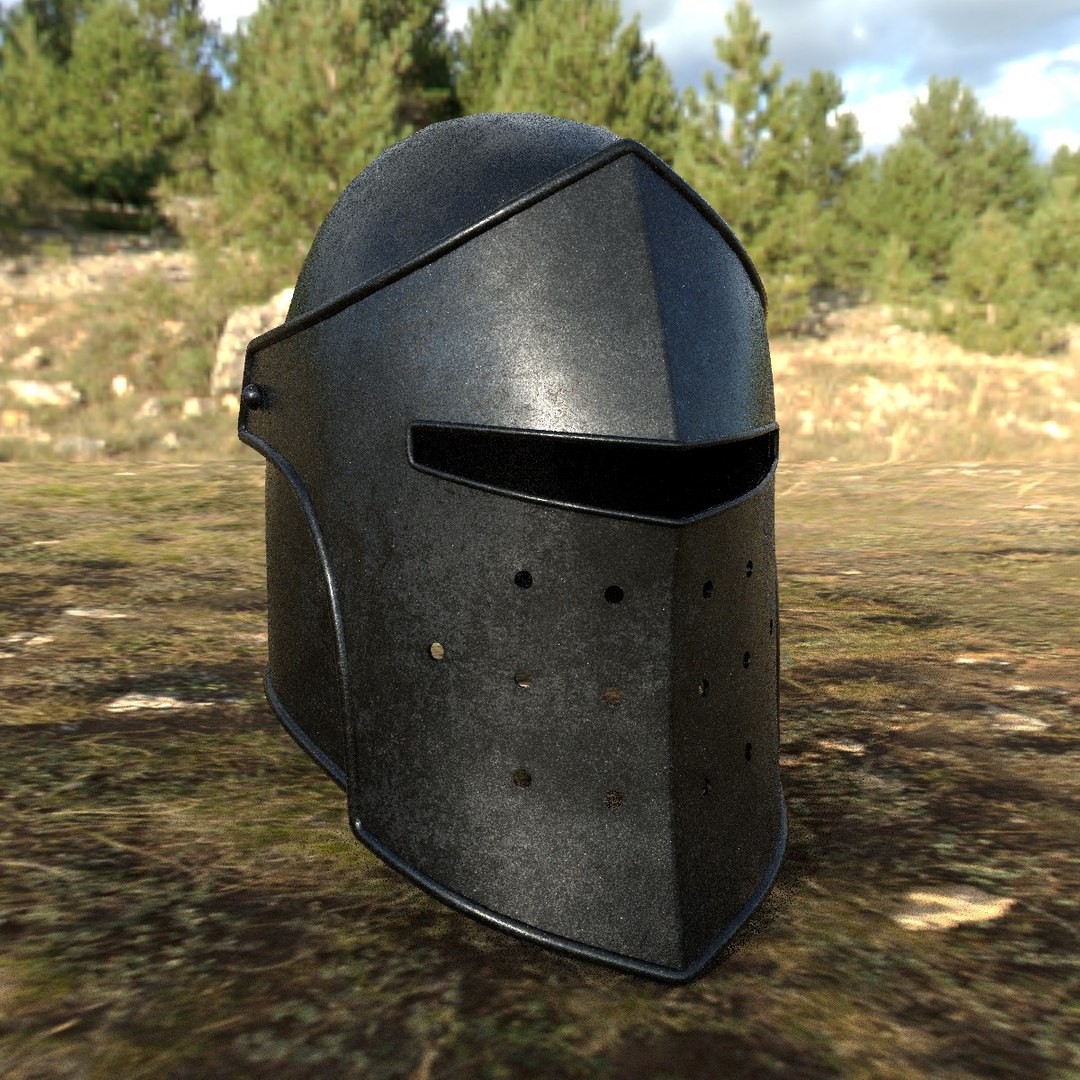 3D knight helmet pbr - TurboSquid 1525287