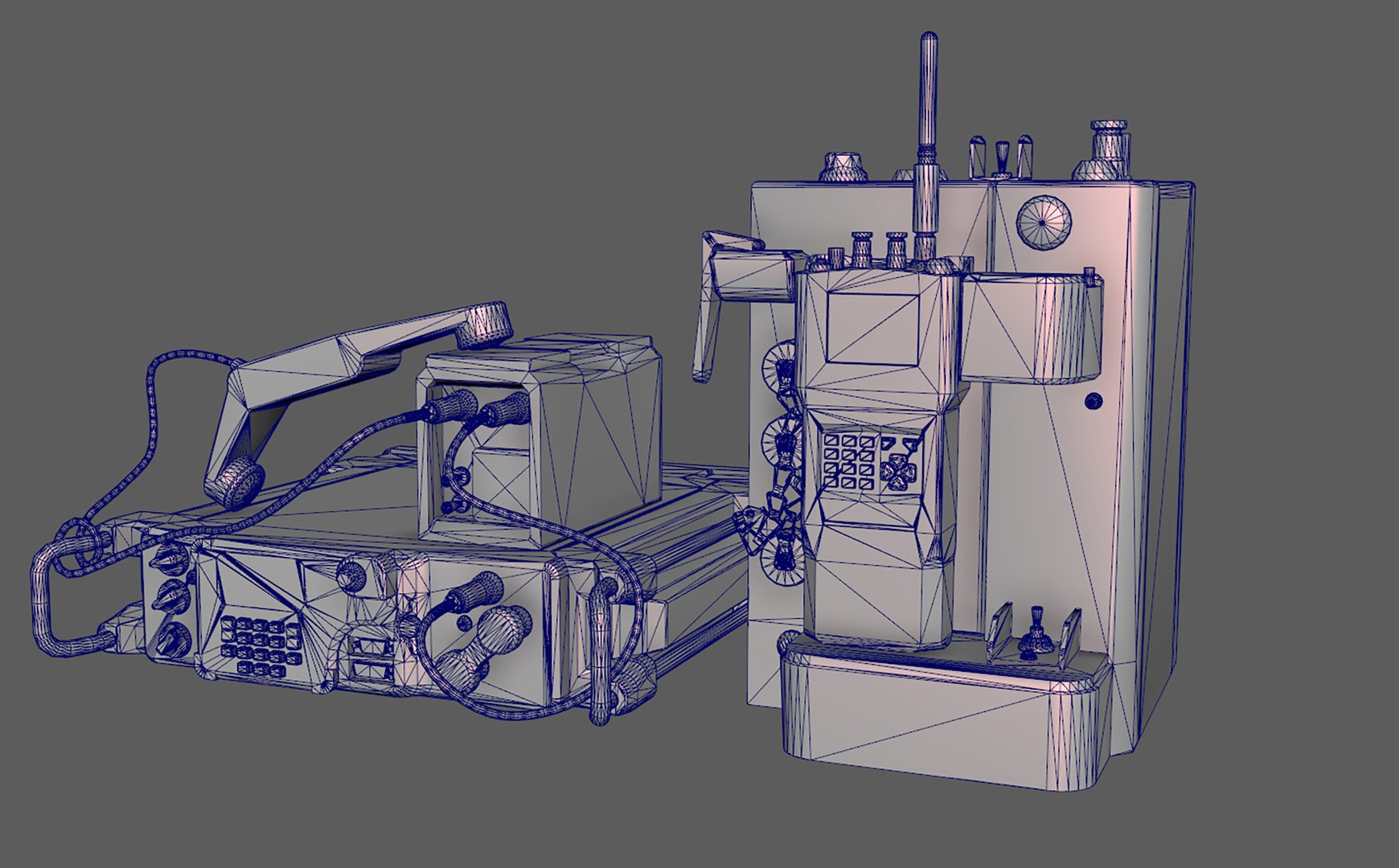 3D Military radio transmitter walkie talkie model - TurboSquid 1785808