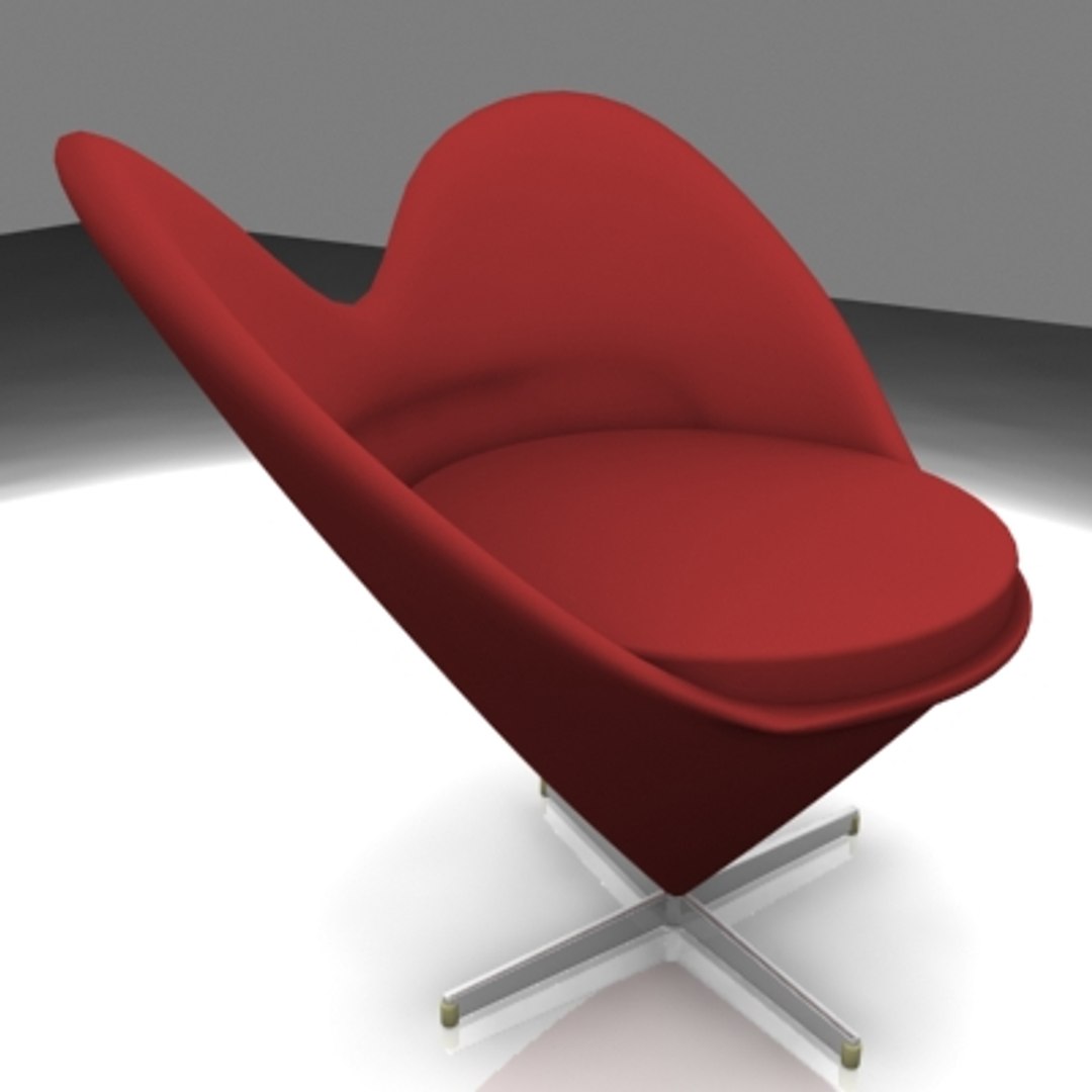 modelo 3d silla de cono de corazón de panton.max - TurboSquid 204981