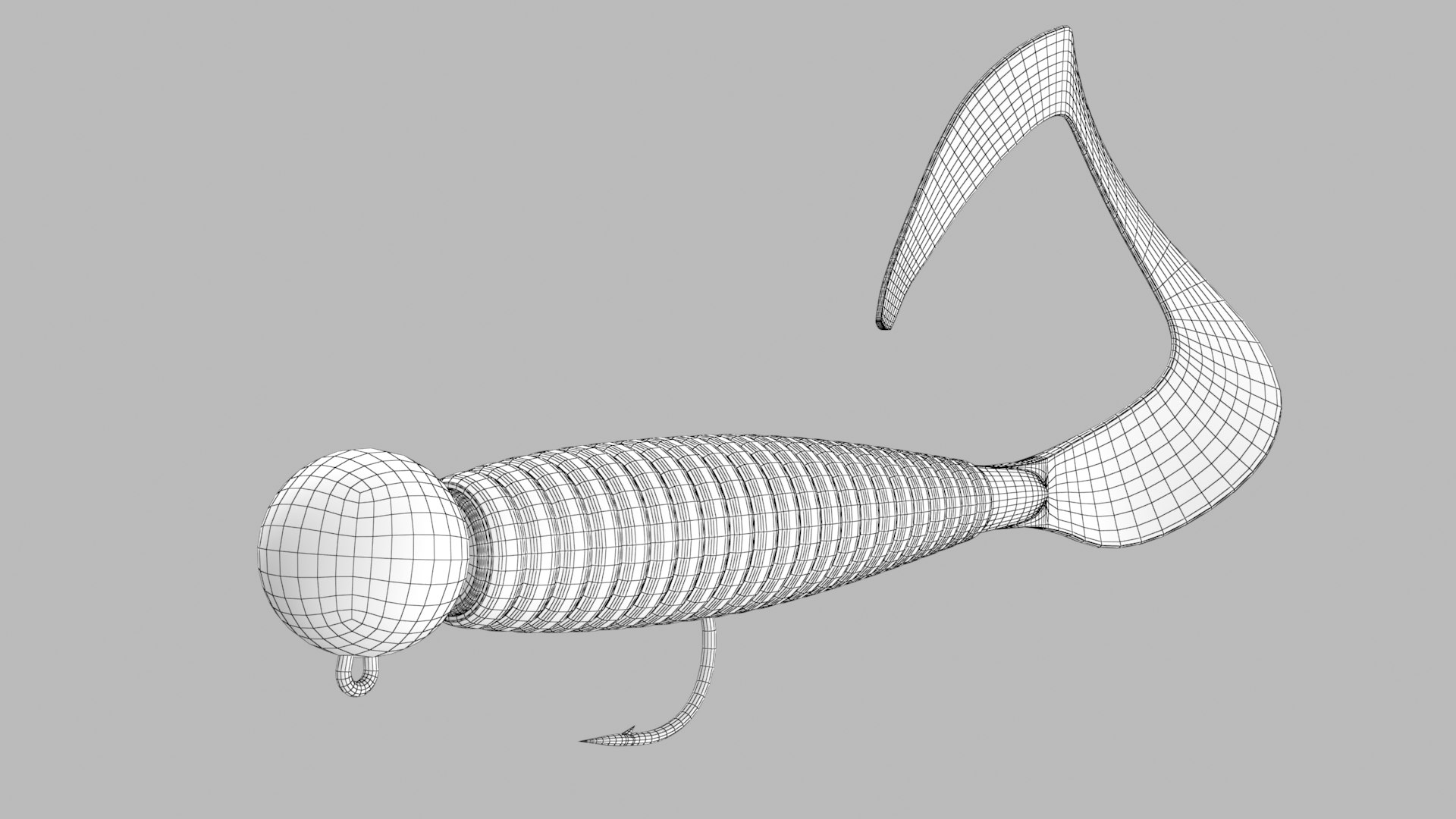 3D Model Curly Tail Fishing Lure 05 - TurboSquid 1981695