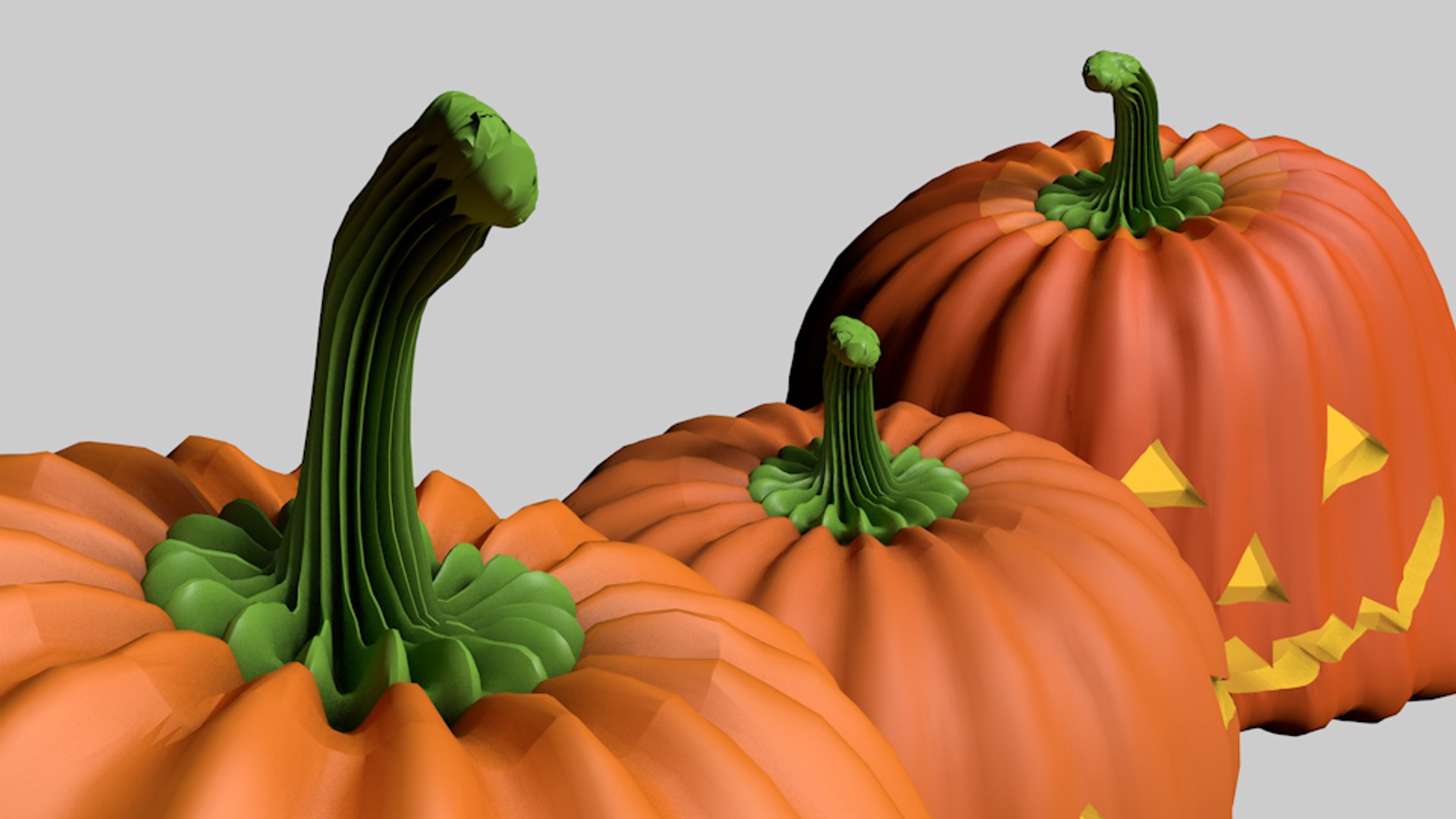 3D Pumpkin Faces - TurboSquid 1174046