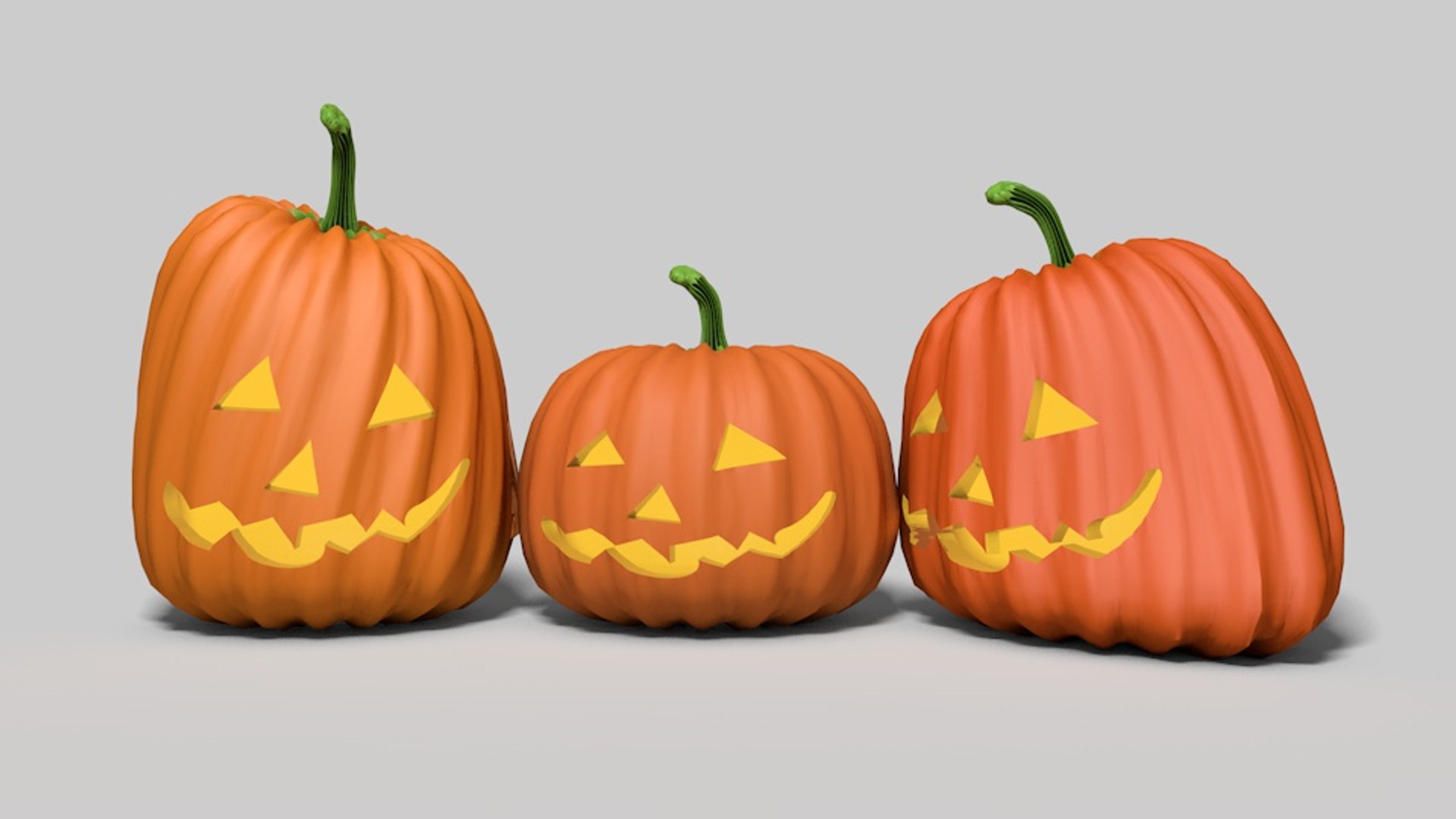 3D Pumpkin Faces - TurboSquid 1174046