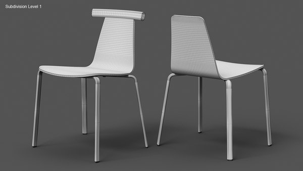 Modern stackable chair 3D model - TurboSquid 1626446