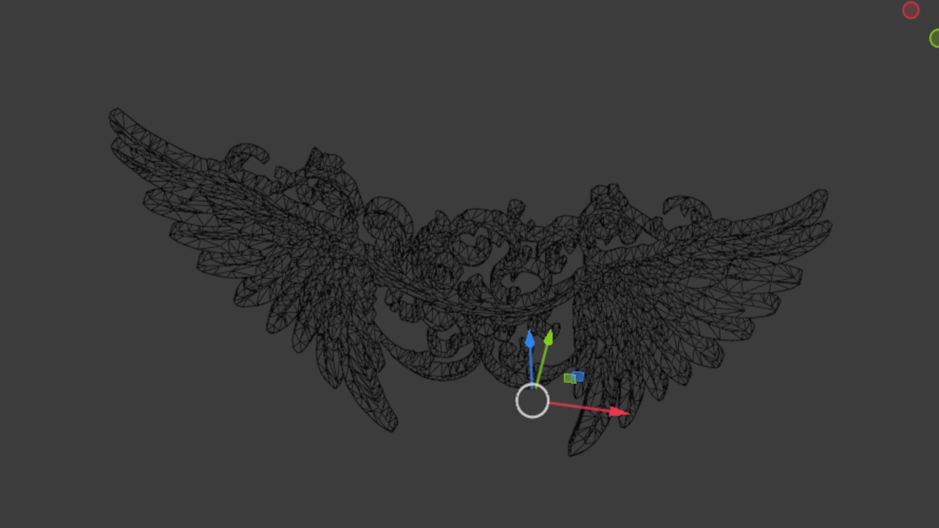 3D Wings Printable carved decor 08 model - TurboSquid 2178085
