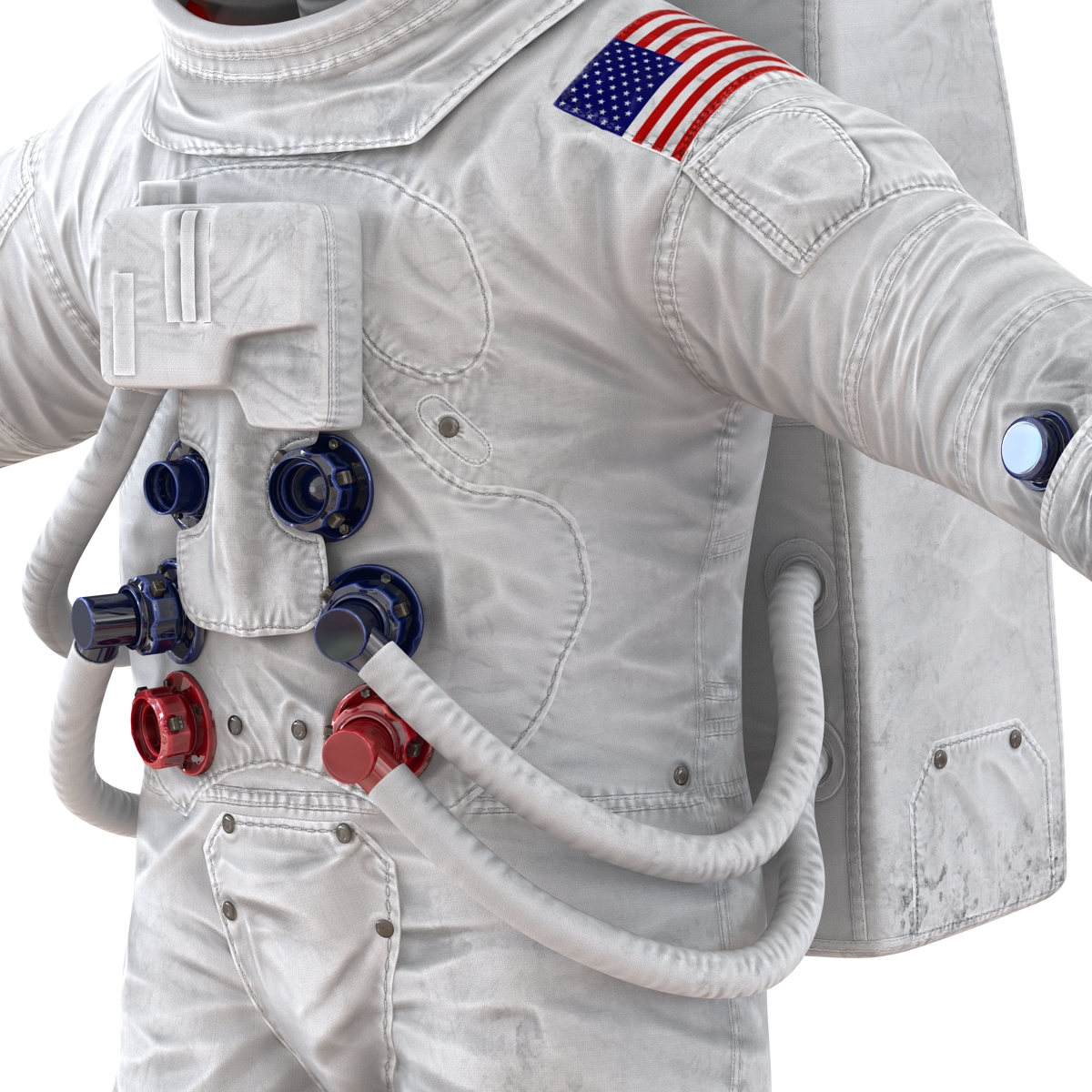 3d model astronaut nasa wearing spacesuit