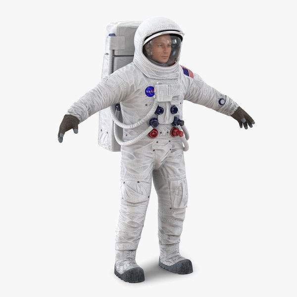 3d model astronaut nasa wearing spacesuit