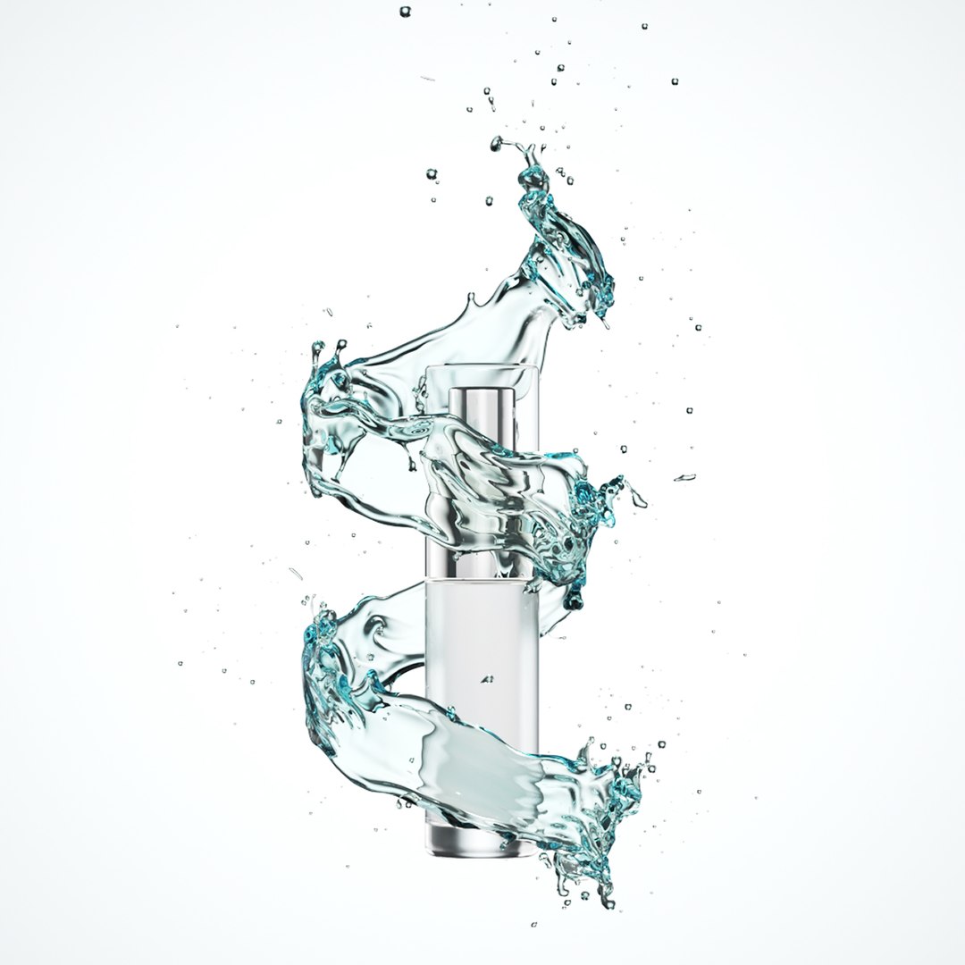 Cosmetic water splash 3D - TurboSquid 1437590