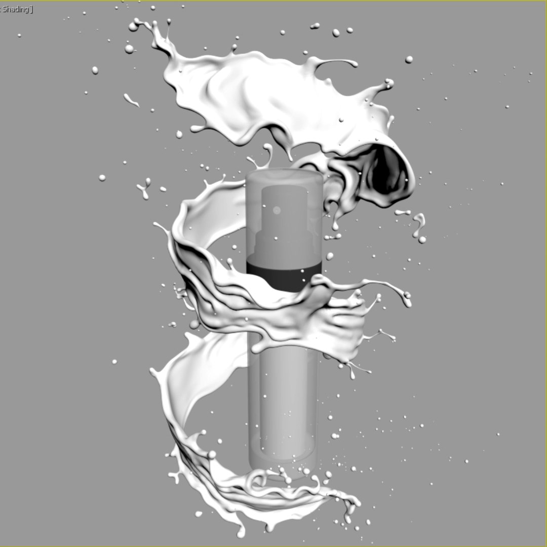 Cosmetic water splash 3D - TurboSquid 1437590