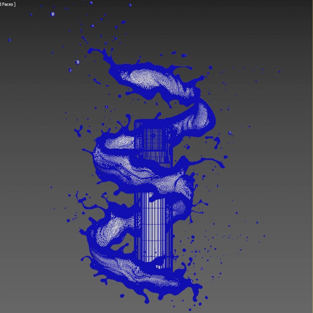 Cosmetic water splash 3D - TurboSquid 1437590