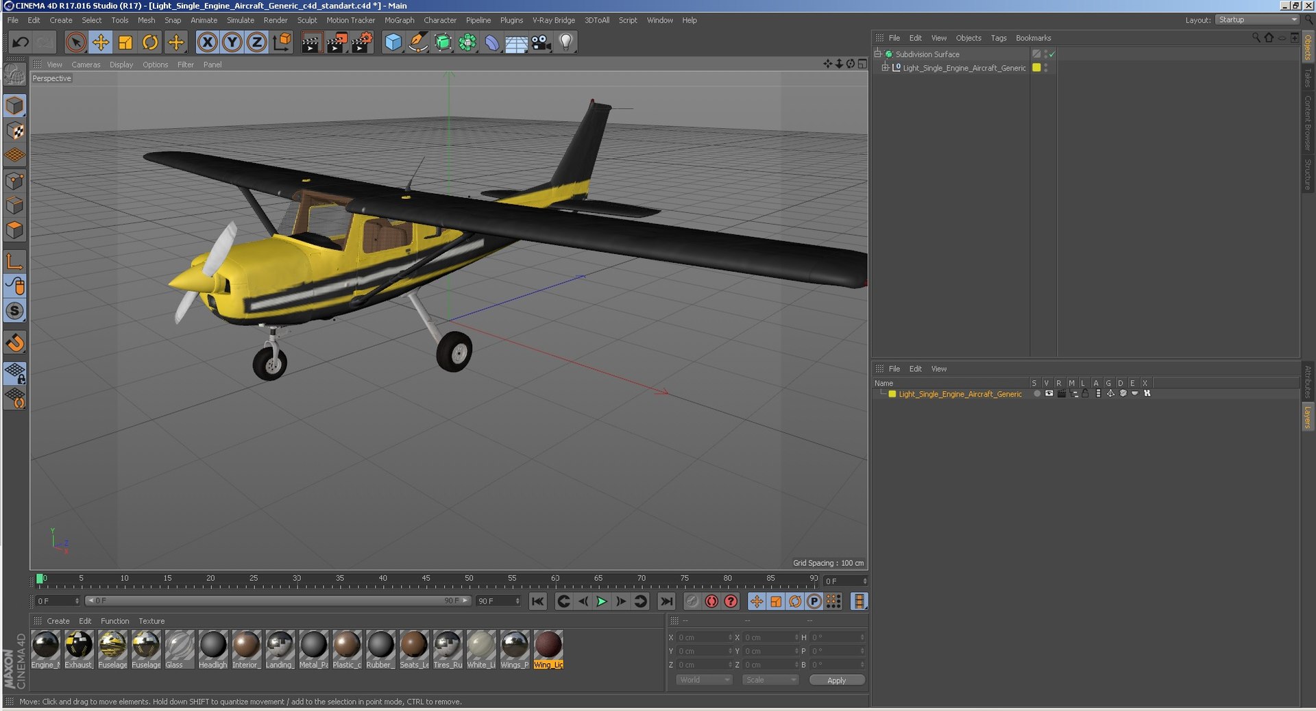 3D light single engine aircraft model - TurboSquid 1603209