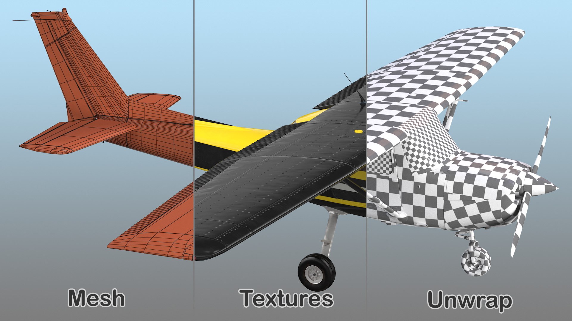 3D light single engine aircraft model - TurboSquid 1603209