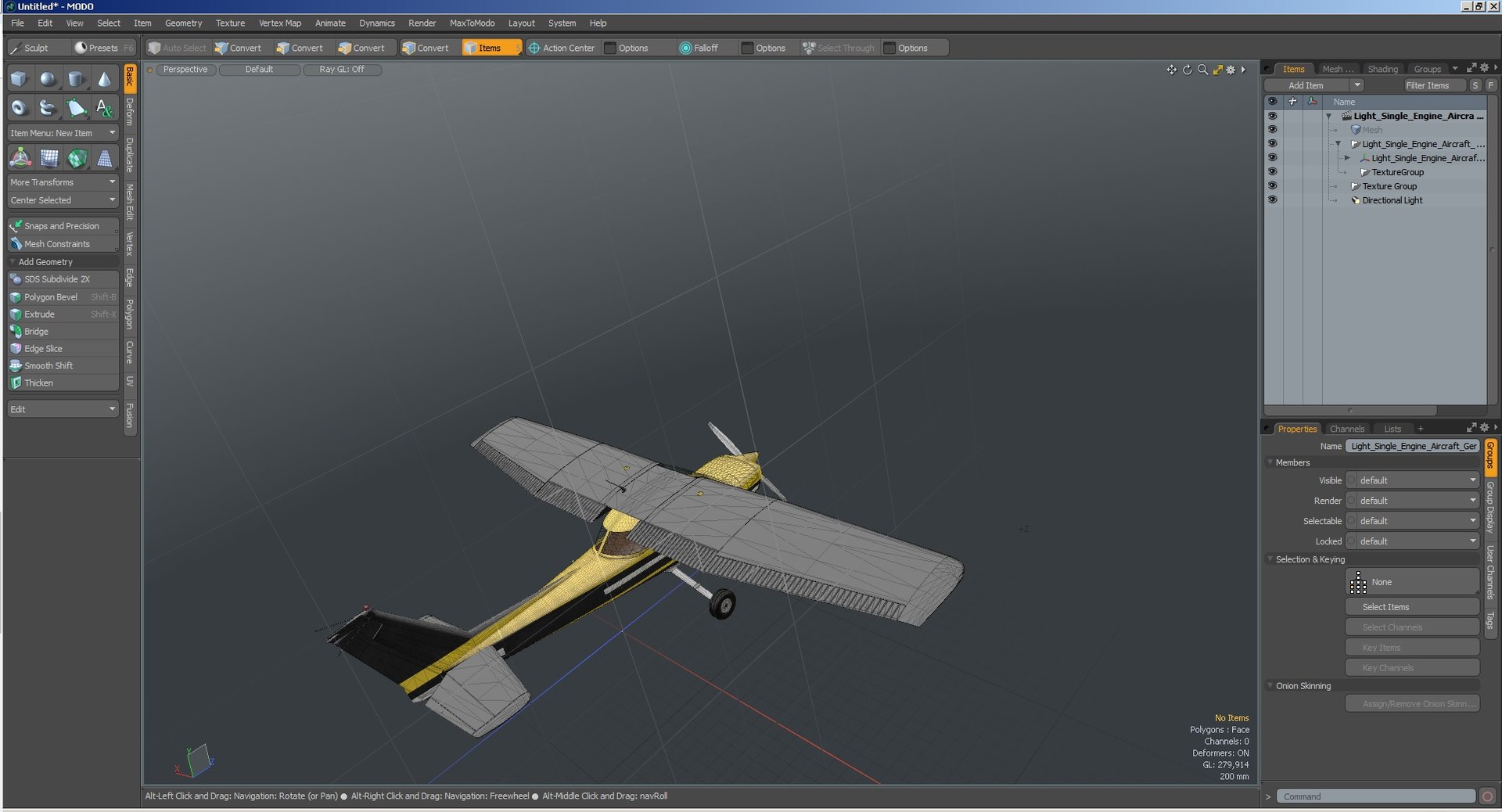 3D light single engine aircraft model - TurboSquid 1603209