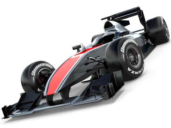 generic racing car 3d model