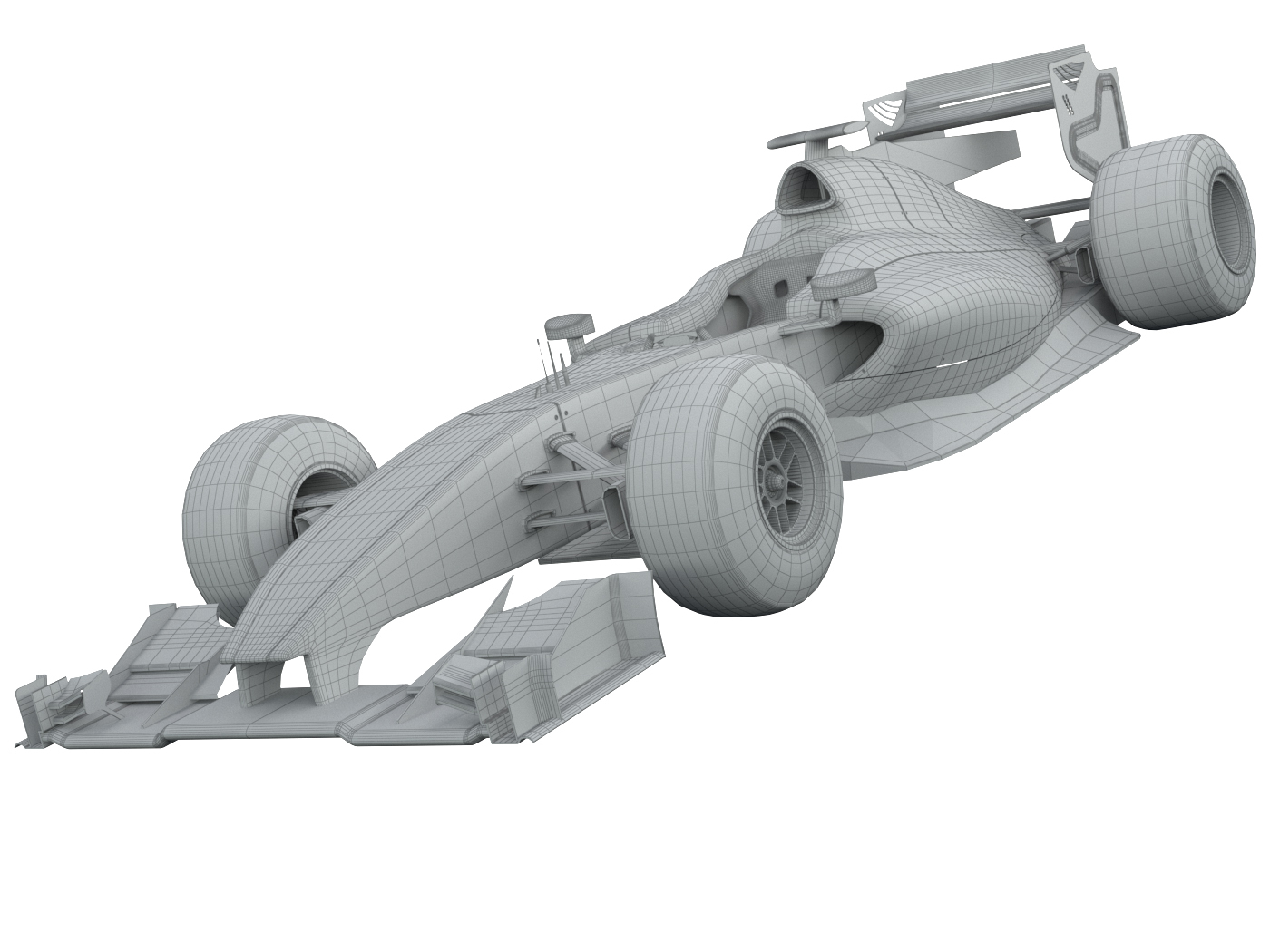 generic racing car 3d model