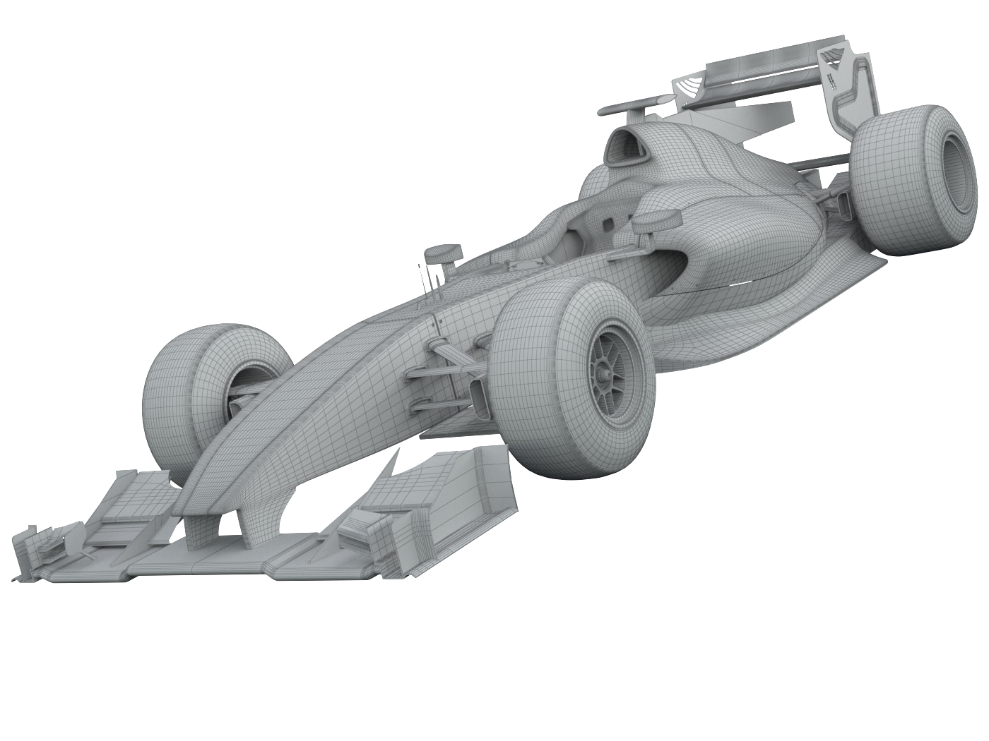 generic racing car 3d model