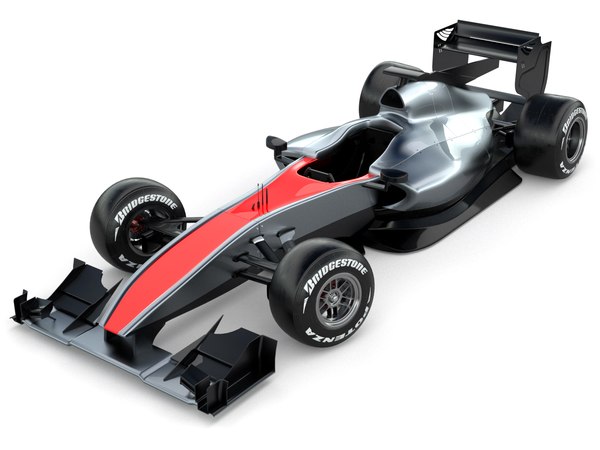 generic racing car 3d model