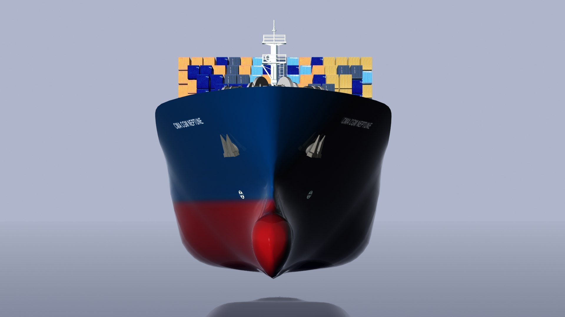 3d Model Of Cma Cgm Neptune
