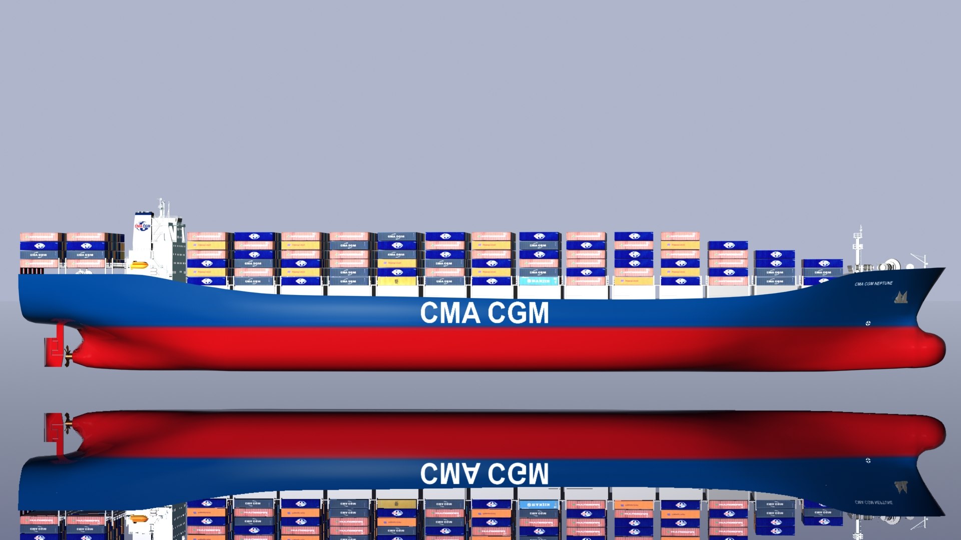 3d Model Of Cma Cgm Neptune