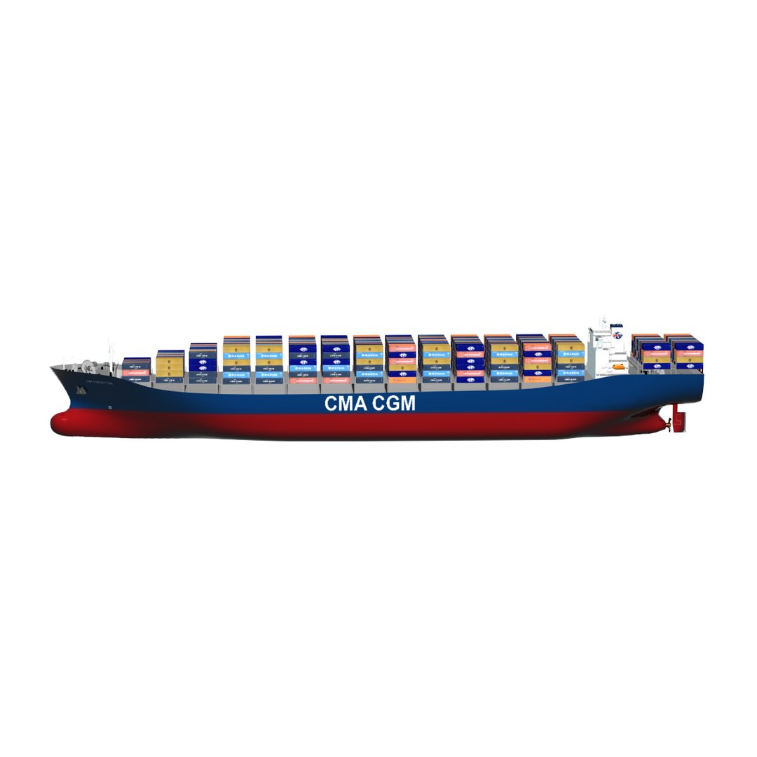 3d Model Of Cma Cgm Neptune