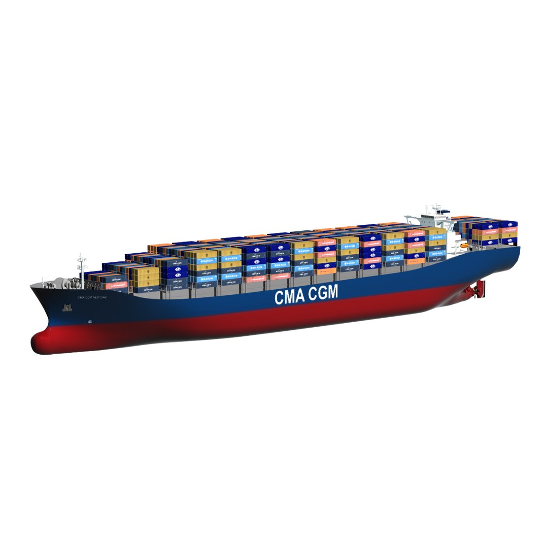 3d Model Of Cma Cgm Neptune