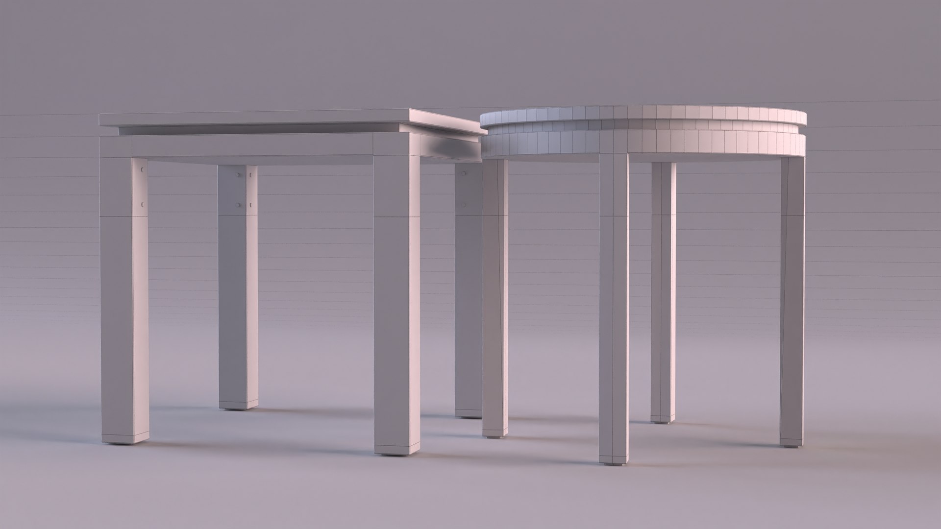 Side Tables Pair 3D Model - TurboSquid 2238412