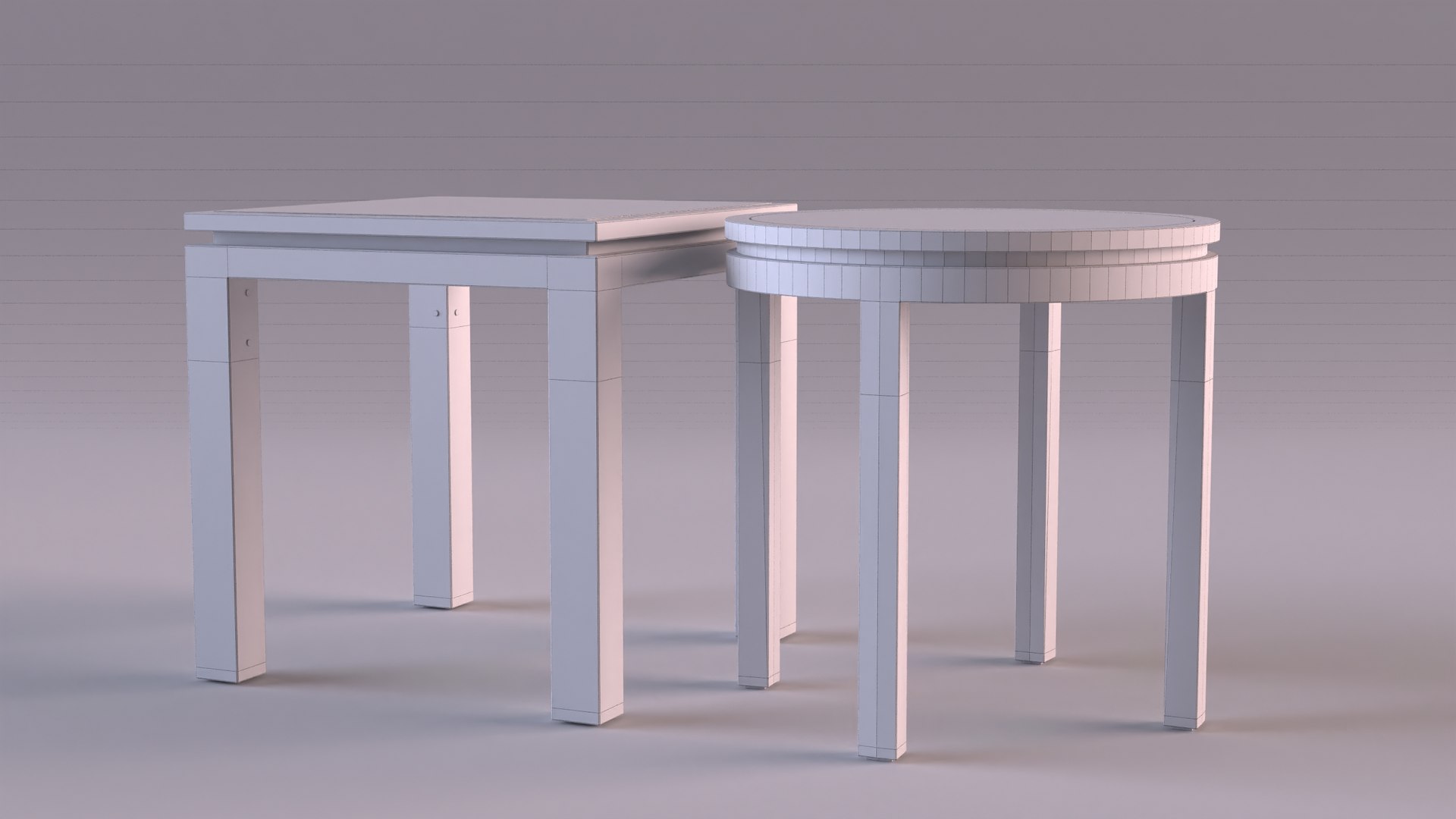Side Tables Pair 3D Model - TurboSquid 2238412