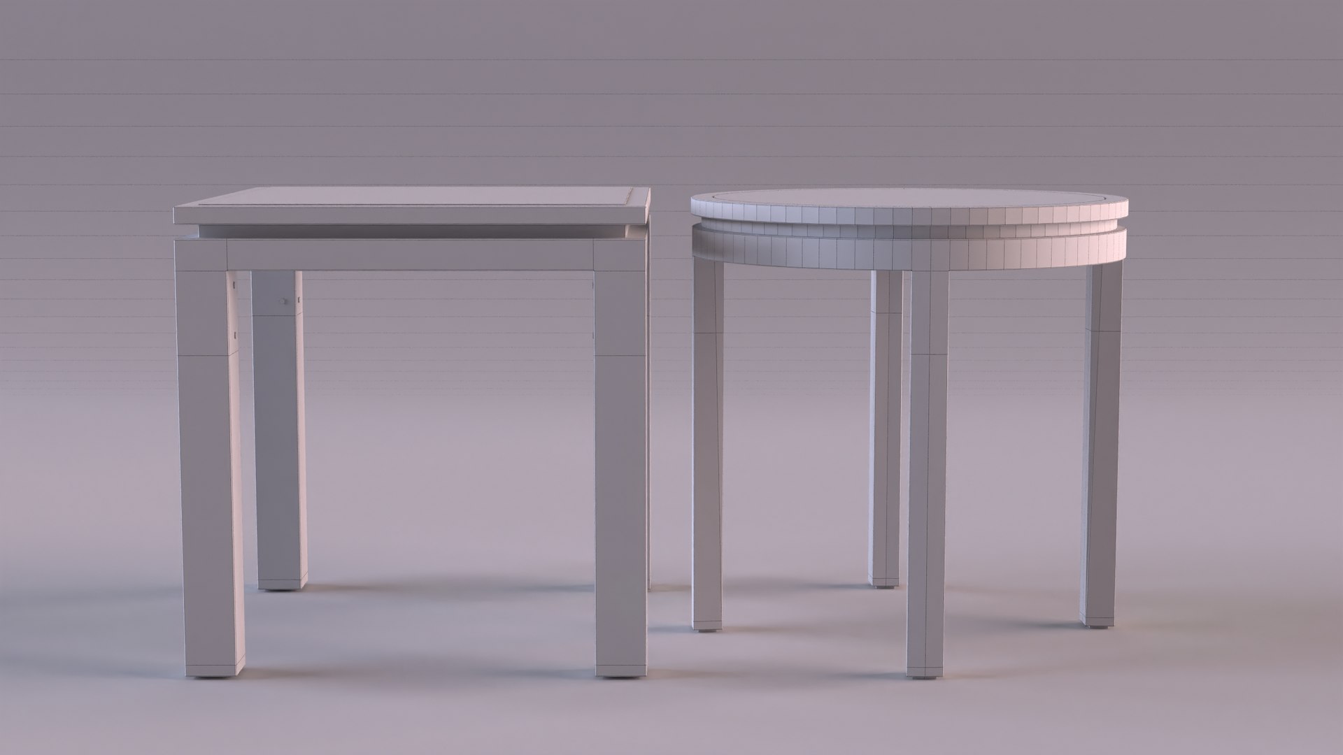 Side Tables Pair 3D Model - TurboSquid 2238412
